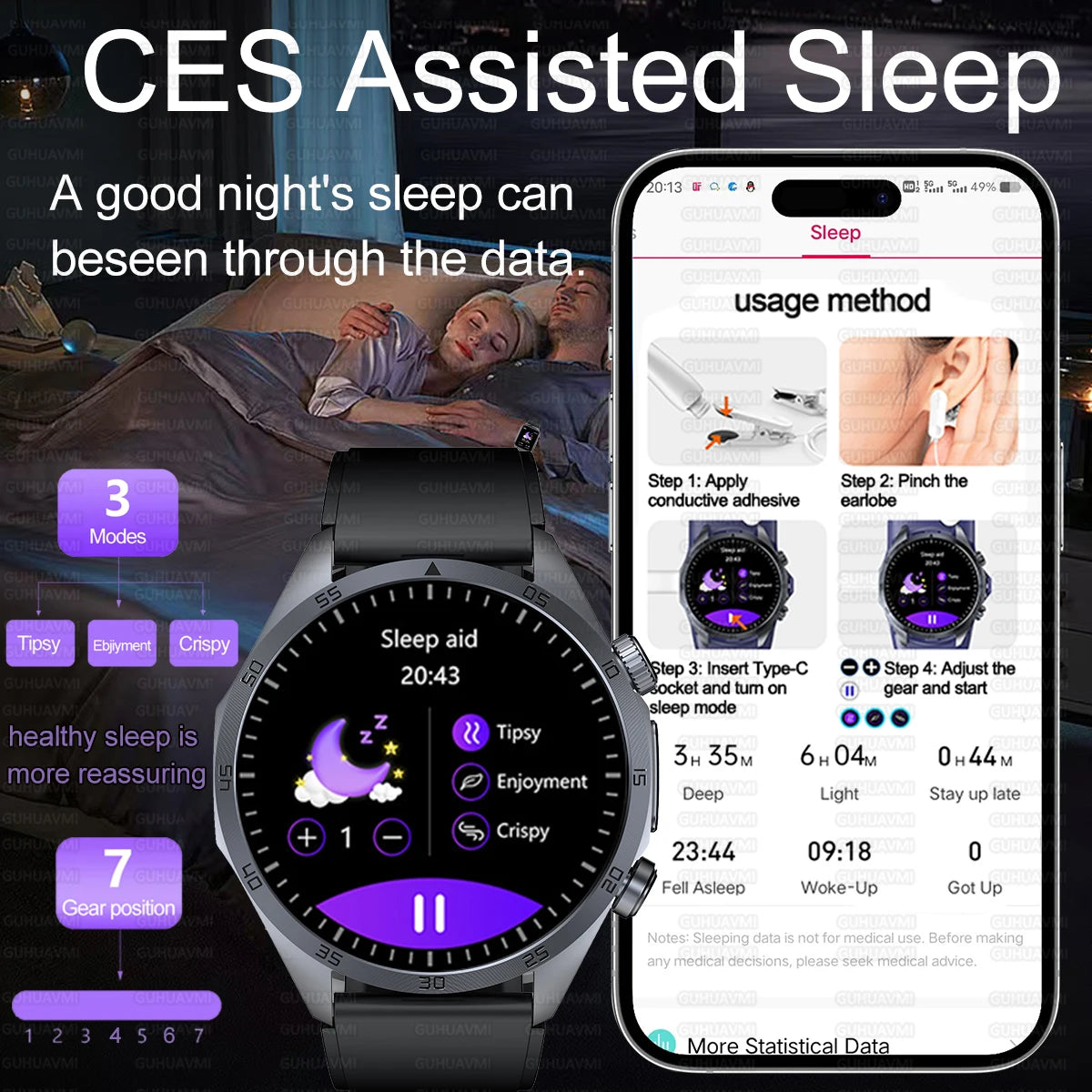 2026 NEW For Health Pulse Therapy Smart Watch ECG+PPG Blood Fats Uric ...